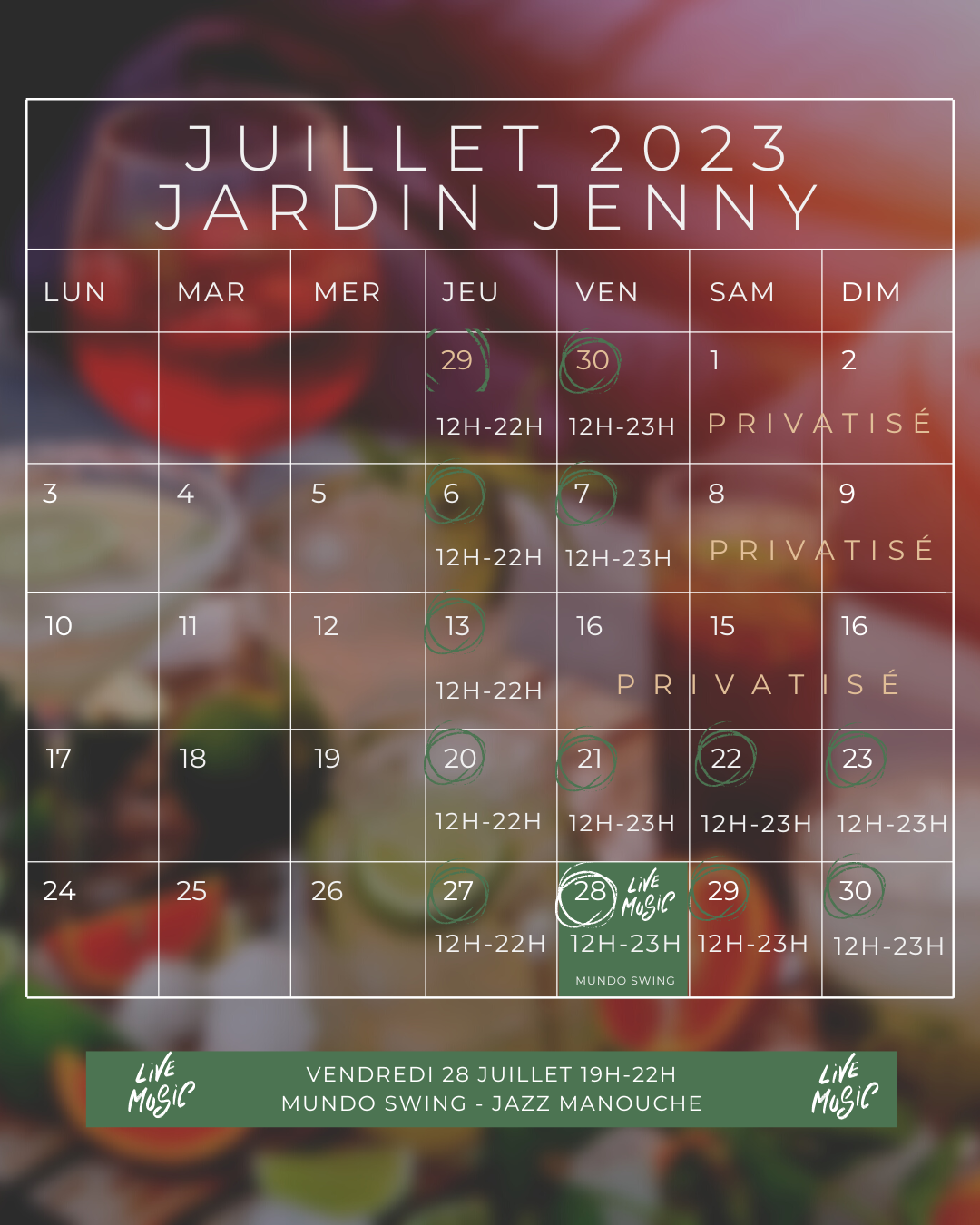 Jardin Jenny - Restaurant Jenny